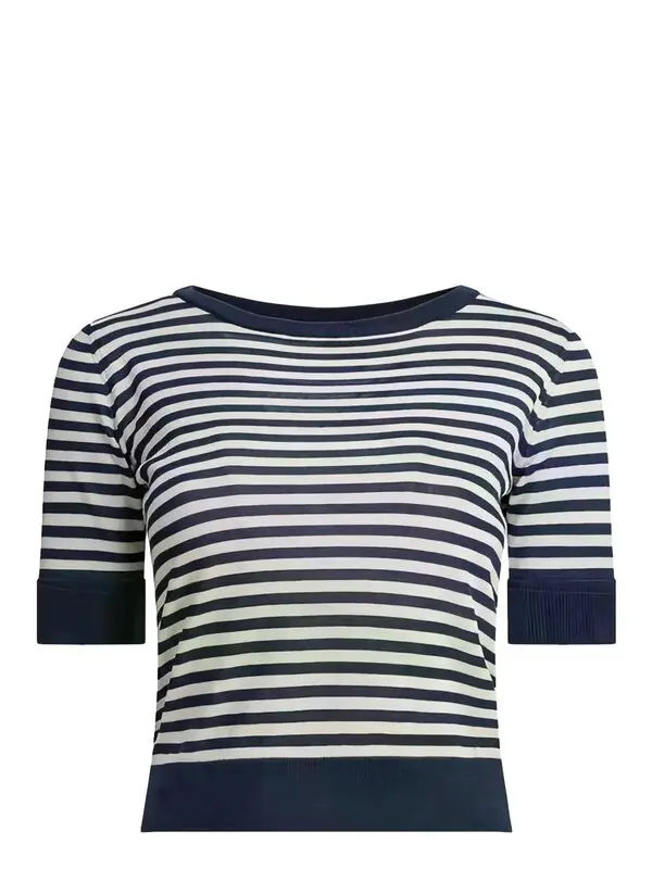 RAKKI Striped Cotton T-shirt - Blue
