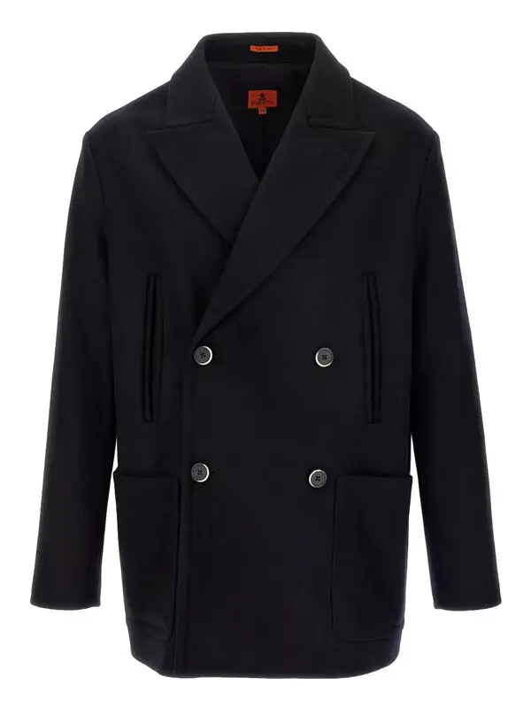 Barena Venezia Double-breasted Peak-lapel Coat - Blue