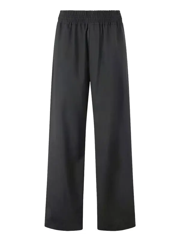 Roberto Cavalli Elasticated-waist Virgin-wool Trousers - Black