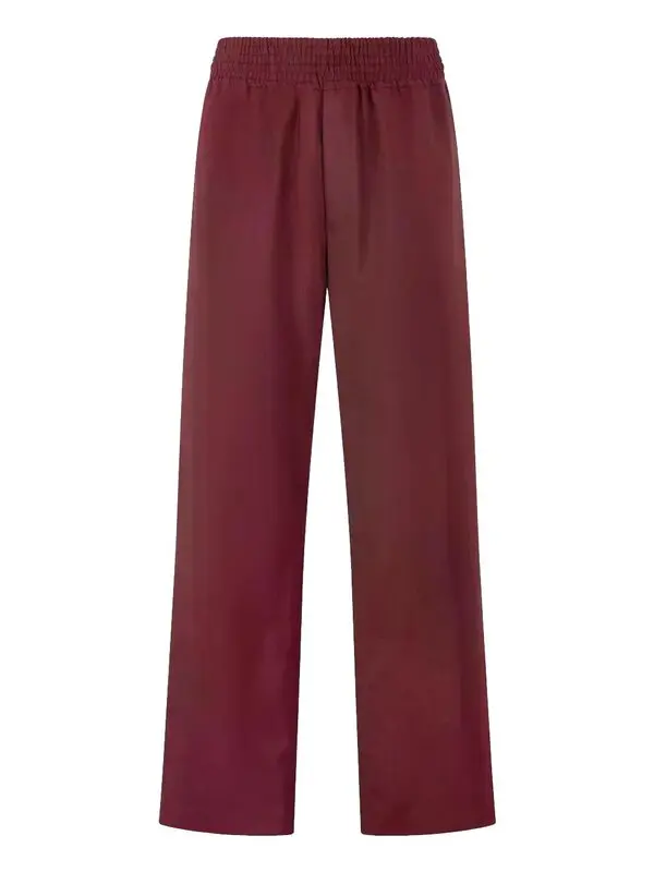 Roberto Cavalli Loose-fit Virgin Wool Trousers - Purple