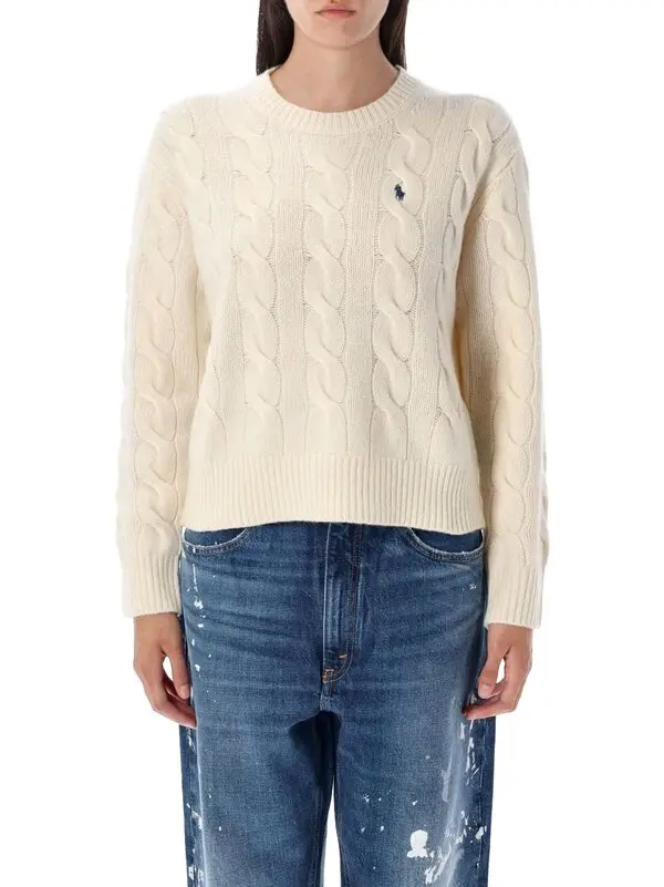 Polo Ralph Lauren Wool And Cashmere Cable-knit Sweater - Authentic Cream