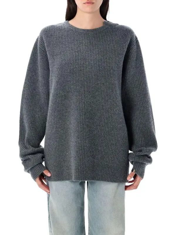EXTREME CASHMERE X N°356 You Rib Cashmere Sweater - Felt