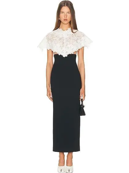 HELSA The Marchioness Midi Dress - Black