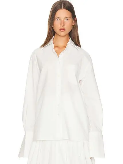 HELSA Classic Oversized Shirt - White