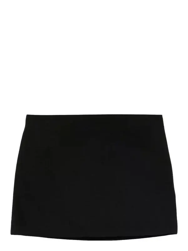 P.a.r.o.s.h Virgin Wool-blend Mini Skirt - Black