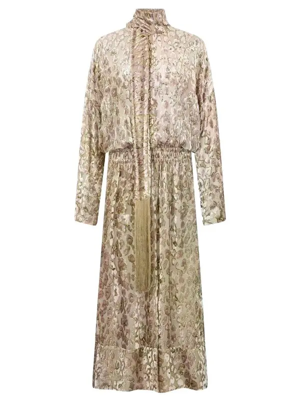 Roberto Cavalli Animal-print Maxi Day Dress - Pink
