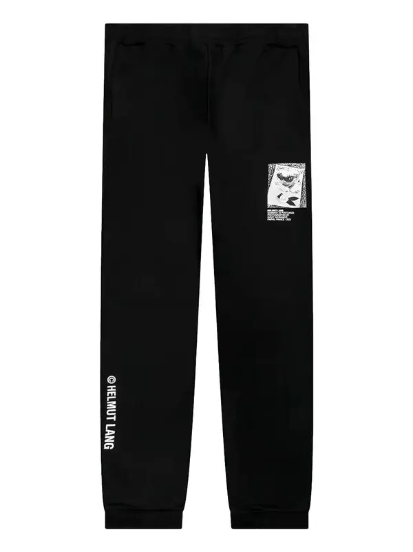Helmut Lang Logo-print Joggers - Black