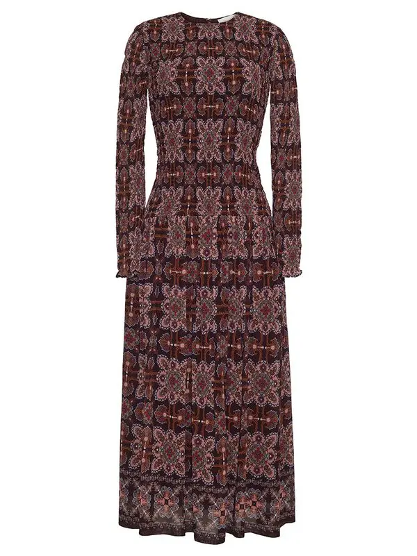 Cara Cara Blossom Printed Midi Dress - Vintage Tile Mauve