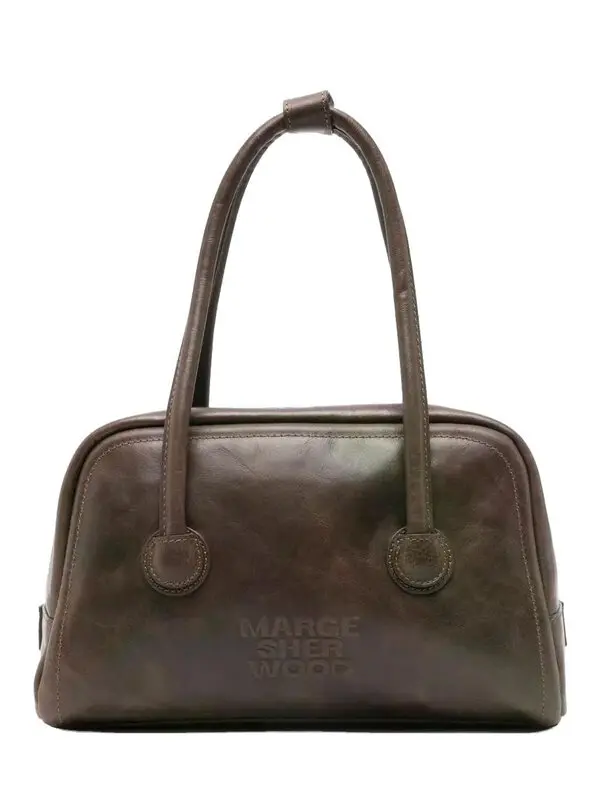 MARGESHERWOOD Top-handle Leather Tote Bag - Brown