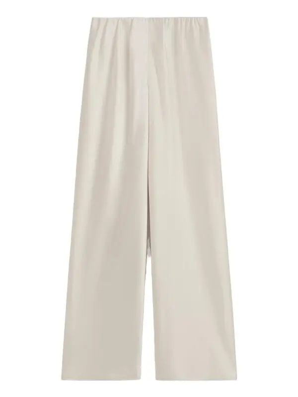 Cos Satin Wide-leg Pants - White
