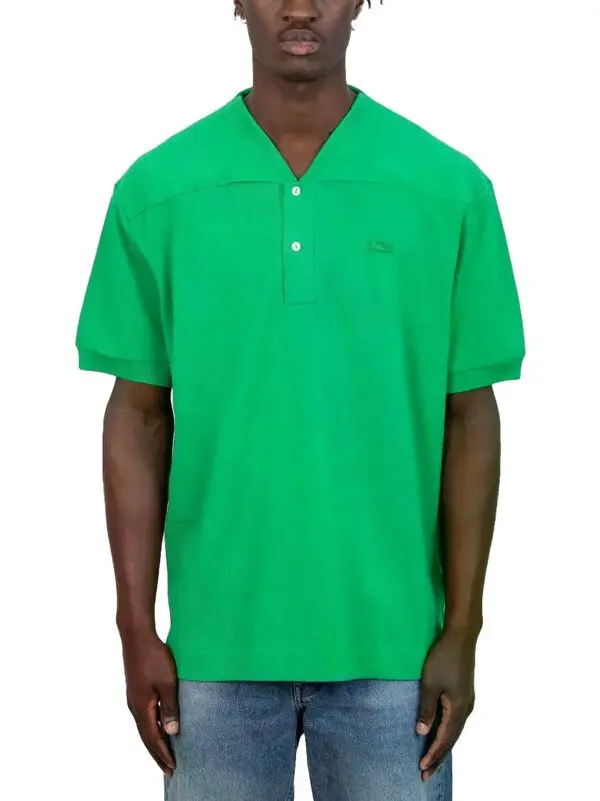Lacoste Logo-appliqué Polo Shirt - Taupe