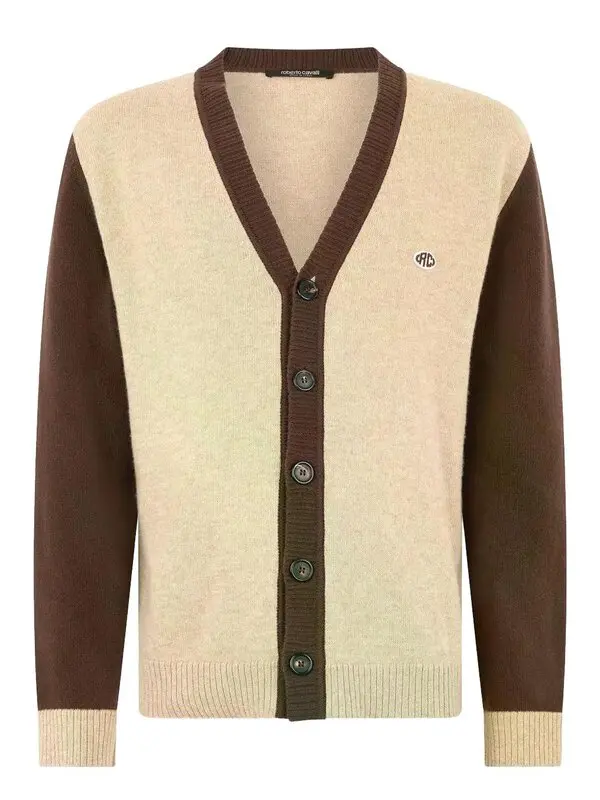Roberto Cavalli Two-tone Cardigan - Neutrals