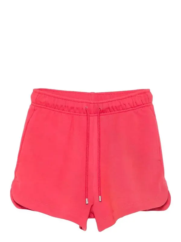 Pinko Elastic-waistband Cotton Mini Shorts - Red