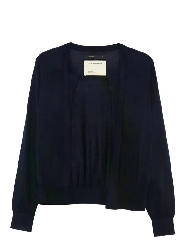 Frenckenberger Mini Open-front Cardigan - Blue