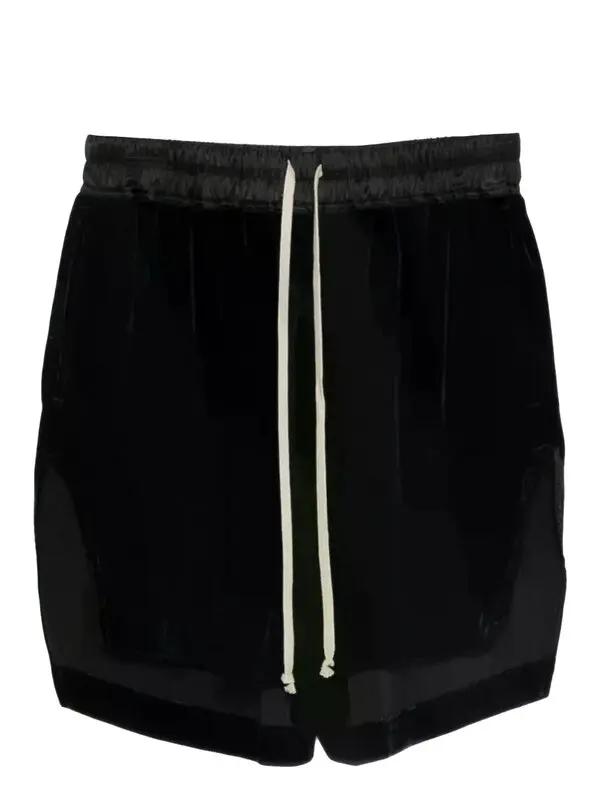 Rick Owens Drawstring Straight-hem Shorts - Black