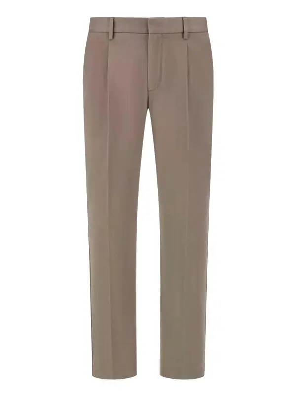 Boggi Milano Pleat-detailed Trousers - Brown