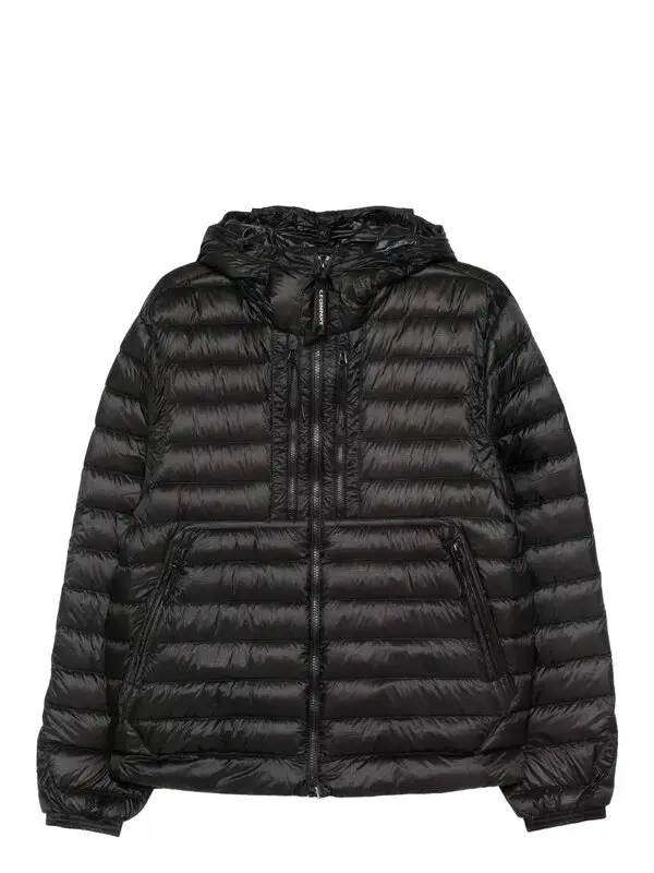 C.P. COMPANY D.d. Shell Hooded Quilted Jacket - Black