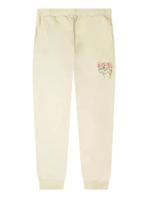 Helmut Lang Logo-print Joggers - Neutrals