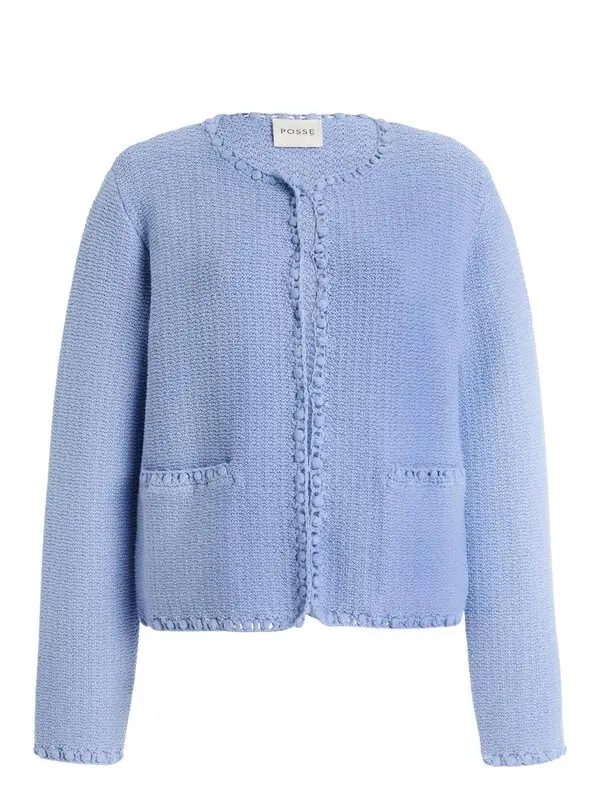 Posse Harlan Knit Jacket - Blue