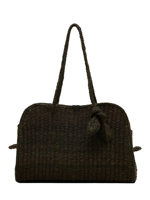 Jacquemus The Turismo Raffia Bag - Dark Green