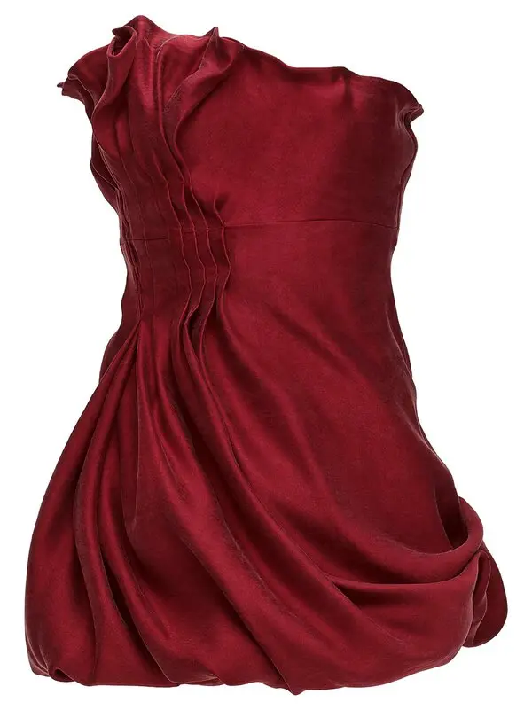 Magda Butrym Ruched Mini Dress - Red