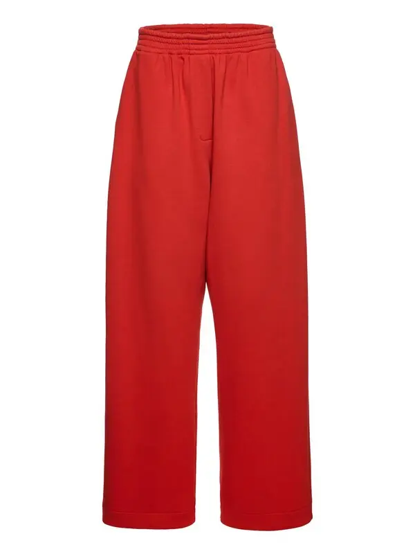 Magda Butrym Oversized Cotton-blend Sweatpants - Red