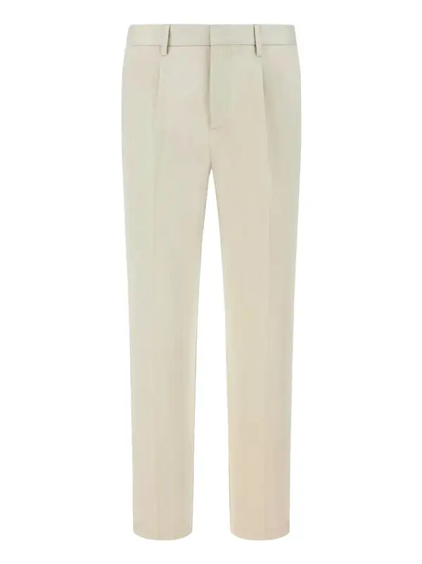Boggi Milano Dart-detail Trousers - Neutrals