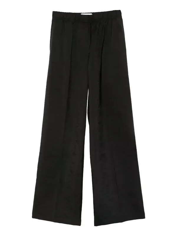 Christian Wijnants Elastic-waist Front-crease Trousers - Black