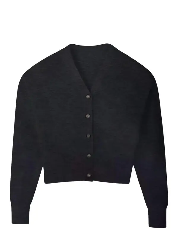 Jacquemus V-neck Wool Cardigan - Grey