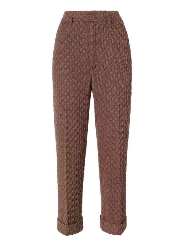 Missoni Textured Tailored Trousers - Brown
