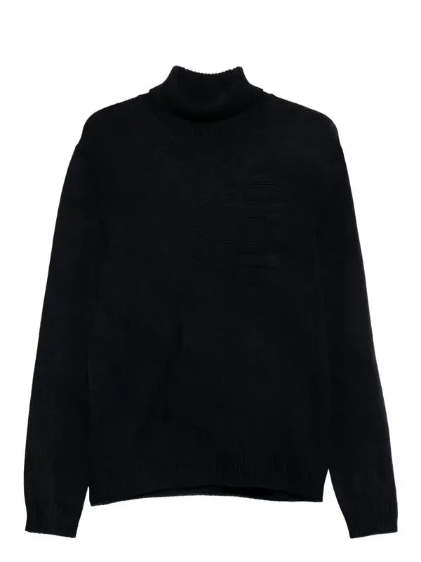 ZANONE Turtleneck Wool Sweater - Blue