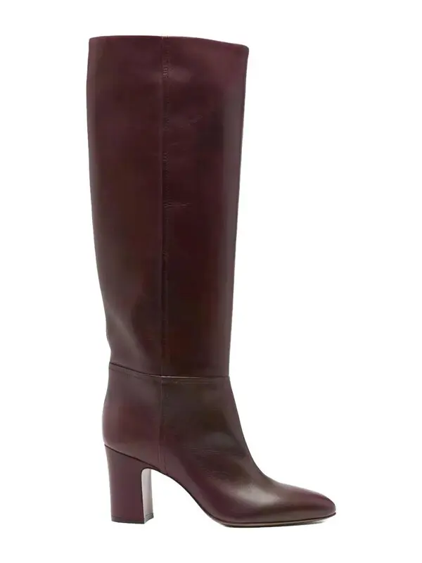 Paris Texas 70mm Leather Block-heel Boots - Red