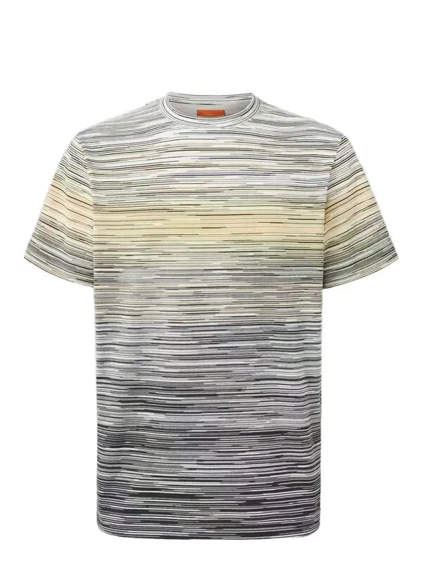 Missoni Faded-flame Pattern T-shirt - Grey