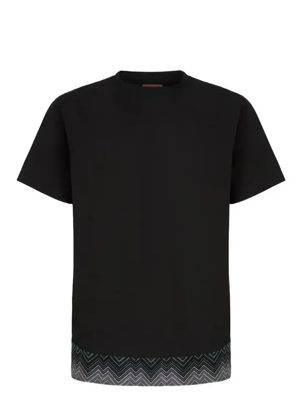 Missoni Chevron-pattern T-shirt - Black