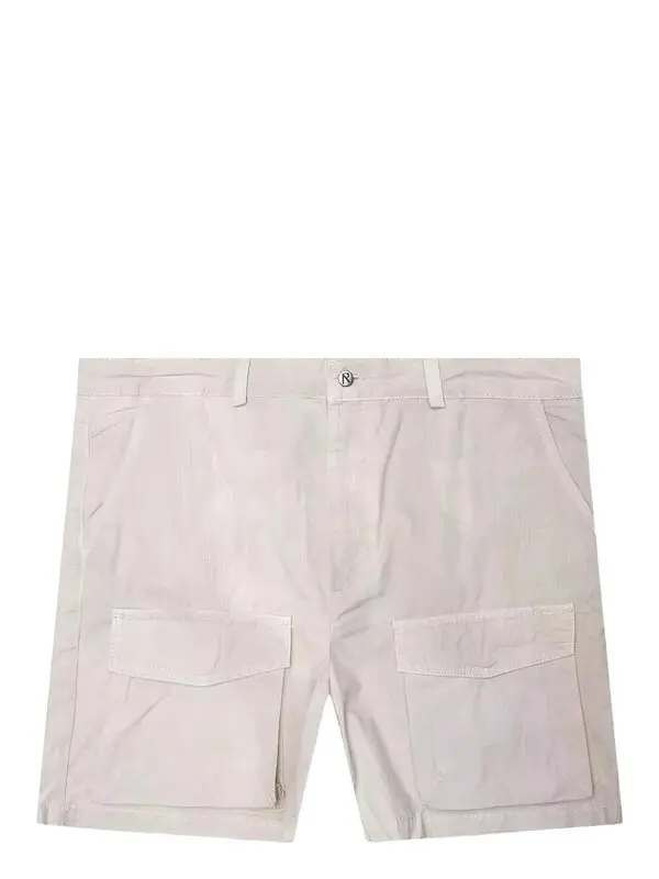 REPRESENT Linen Cargo Shorts - Neutrals