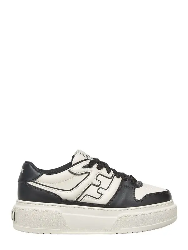 Fendi Match Lace-up Sneakers - Black