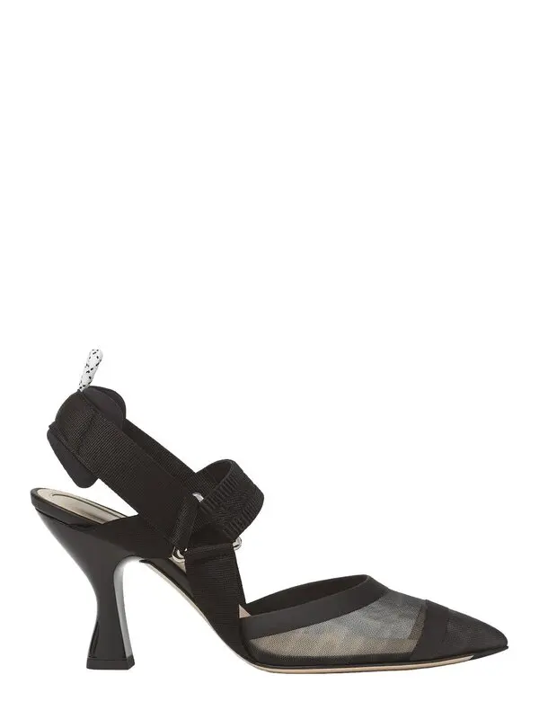 Fendi Colibrì Slingbacks - Black