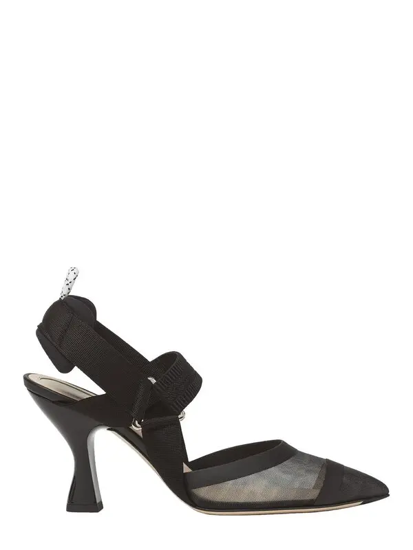 Fendi Colibrì Slingbacks - Black