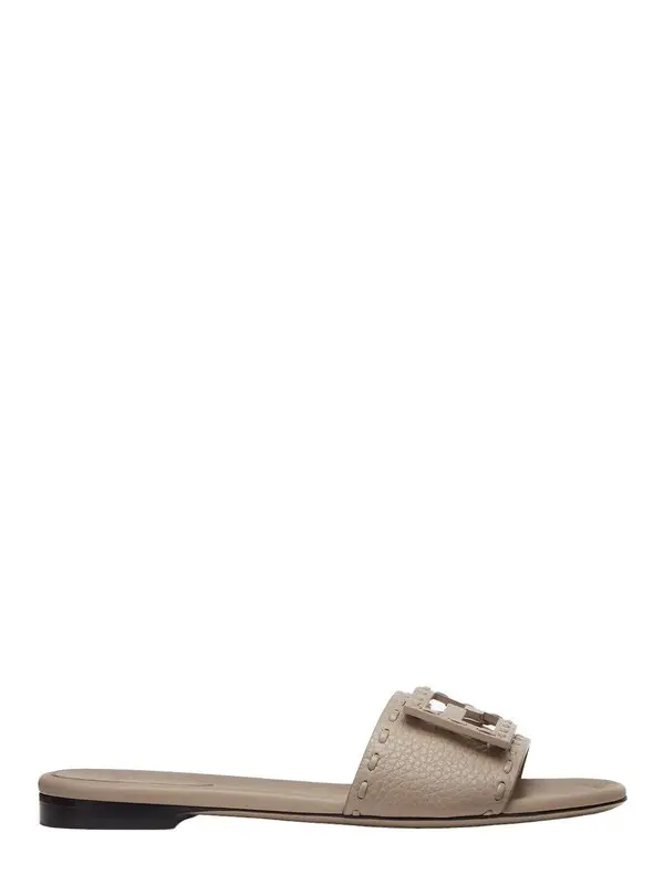 Fendi Baguette Slides - Grey