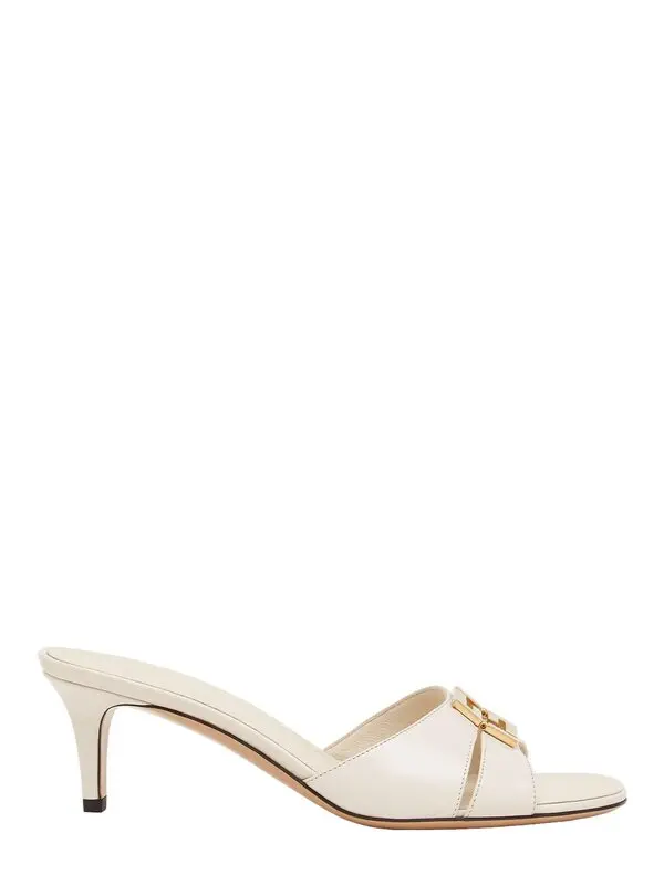 Fendi Ffold Sandals - White