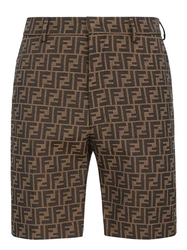 Fendi Bermuda Trousers - Brown