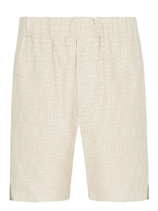 Fendi Bermuda Shorts - Beige