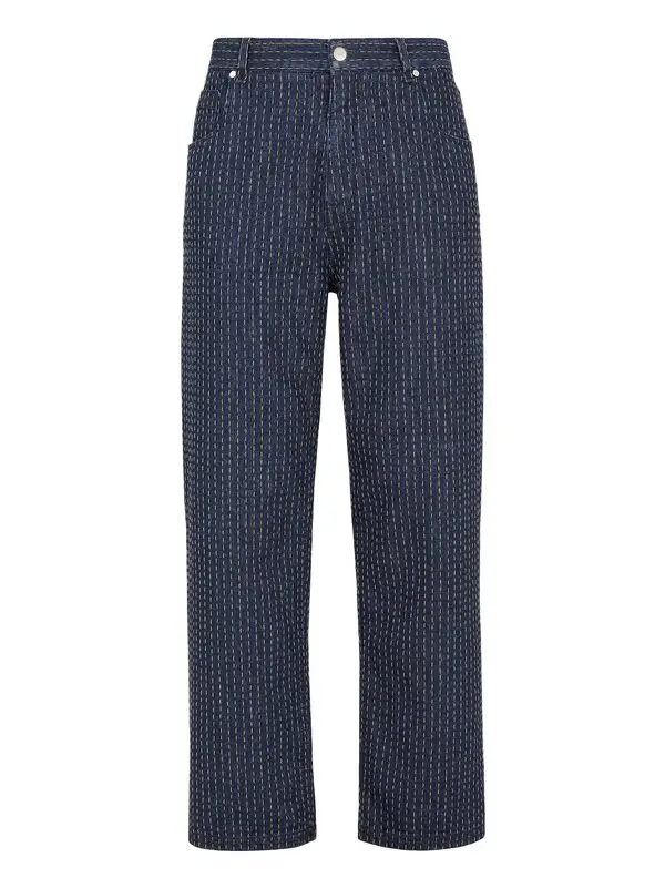 Fendi Five-pocket Long Jeans - Blue