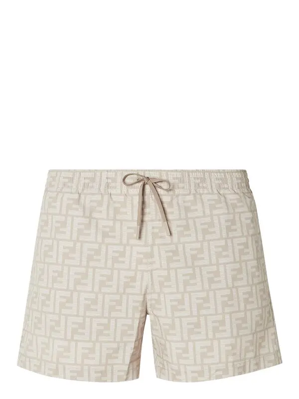 Fendi Swim Shorts - Beige