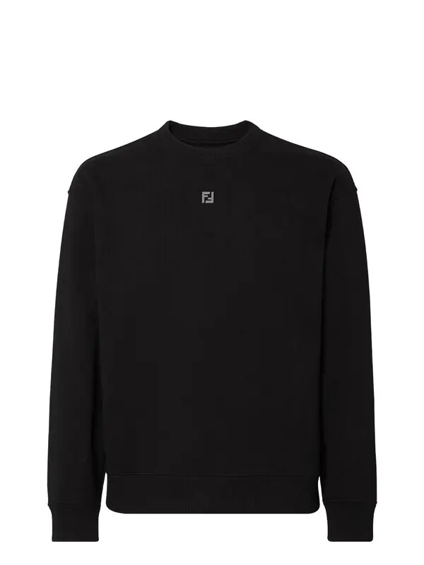 Fendi Long-sleeved Crew-neck Sweatshirt - Black