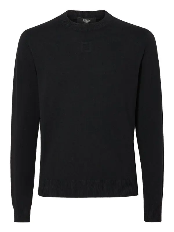 Fendi Regular-fit Crew-neck Pullover - Black