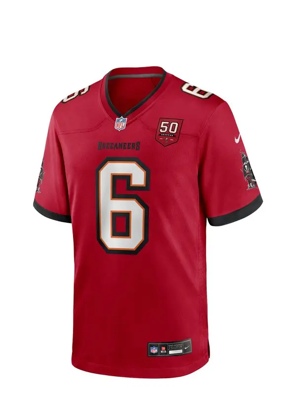Nike Baker Mayfield Tampa Bay Buccaneers 50th Anniversary Nfl Game Jersey - Red