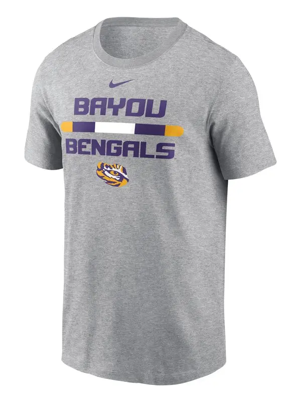 Nike Lsu Tigers Dna Lockup College T-shirt - Grey