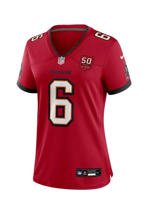 Nike Baker Mayfield Tampa Bay Buccaneers 50th Anniversary Nfl Game Jersey - Red