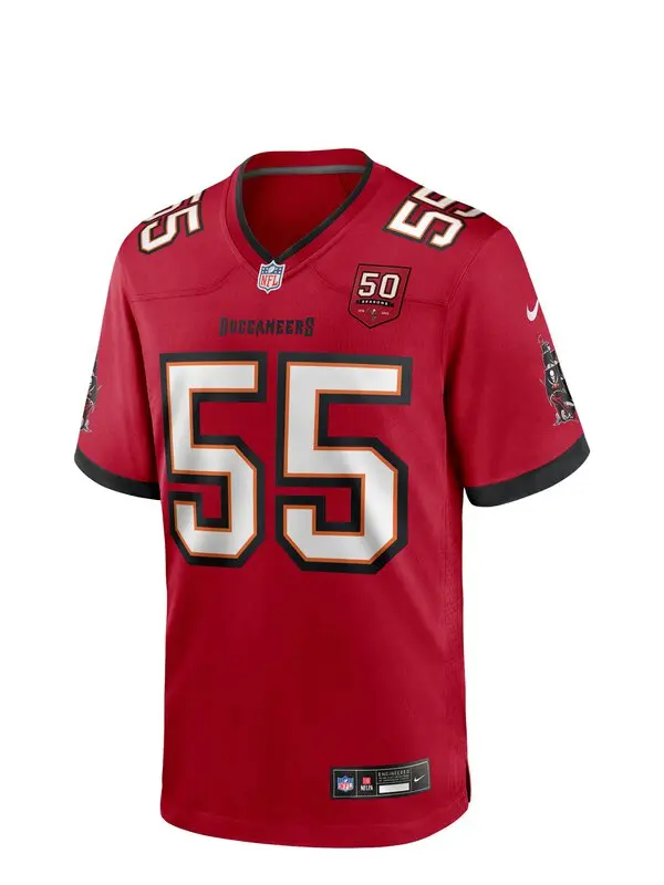 Nike Derrick Brooks Tampa Bay Buccaneers 50th Anniversary Nfl Game Jersey - Red